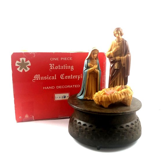 Unbranded | Holiday | Vintage Musical Nativity Plastic Japan Works Hong ...